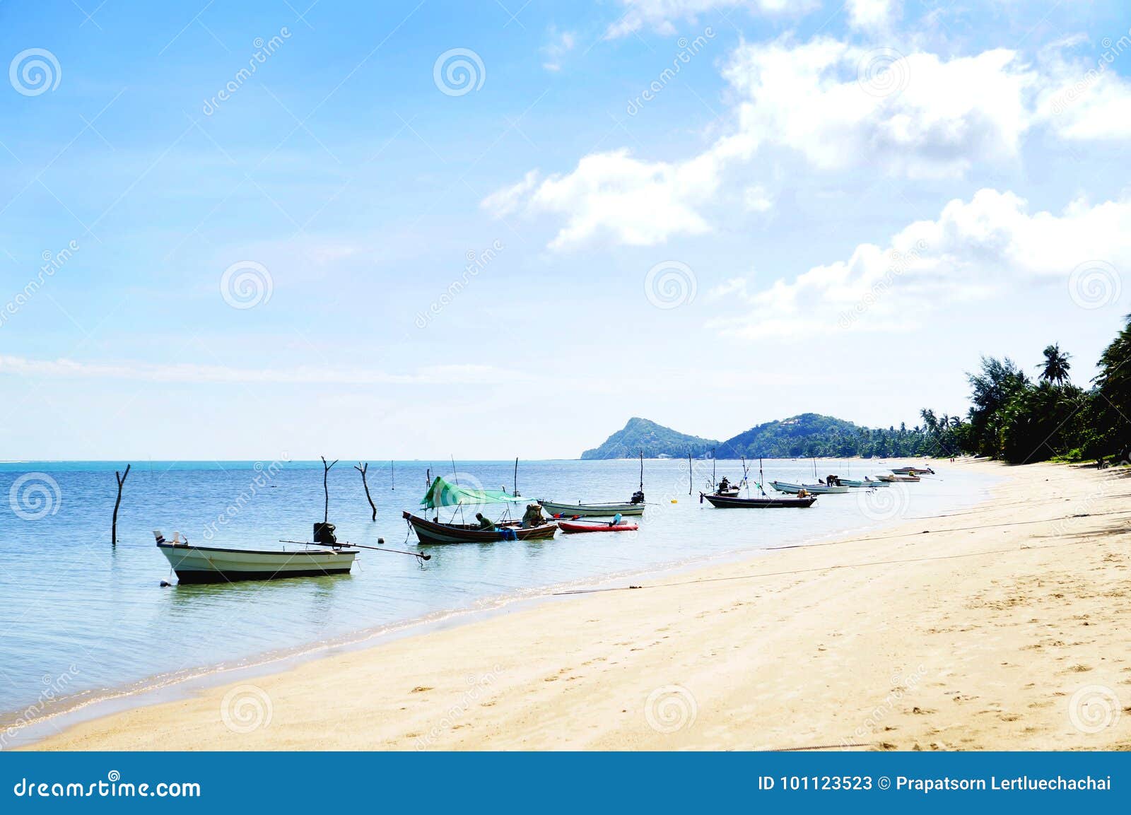 Nathon Beach, Samui, Thailand Stock Image - Image of thailand, holiday ...