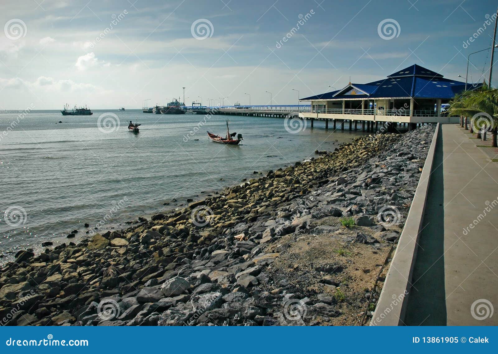Nathon pier stock image. Image of island, relax, nathon - 13861905