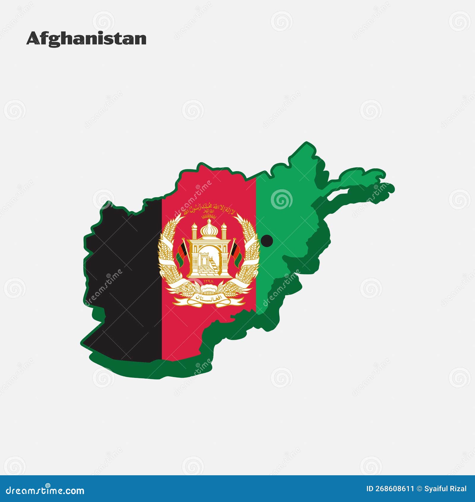 Afghanistan Map Flag Infographic Stock Illustration - Illustration of ...