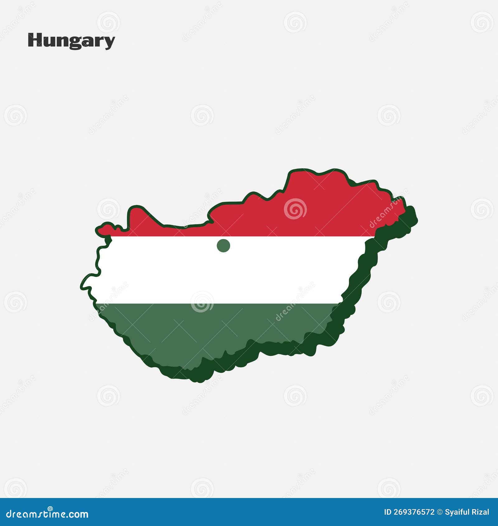 Hungary Country Flag Map Infographic Stock Illustration - Illustration ...