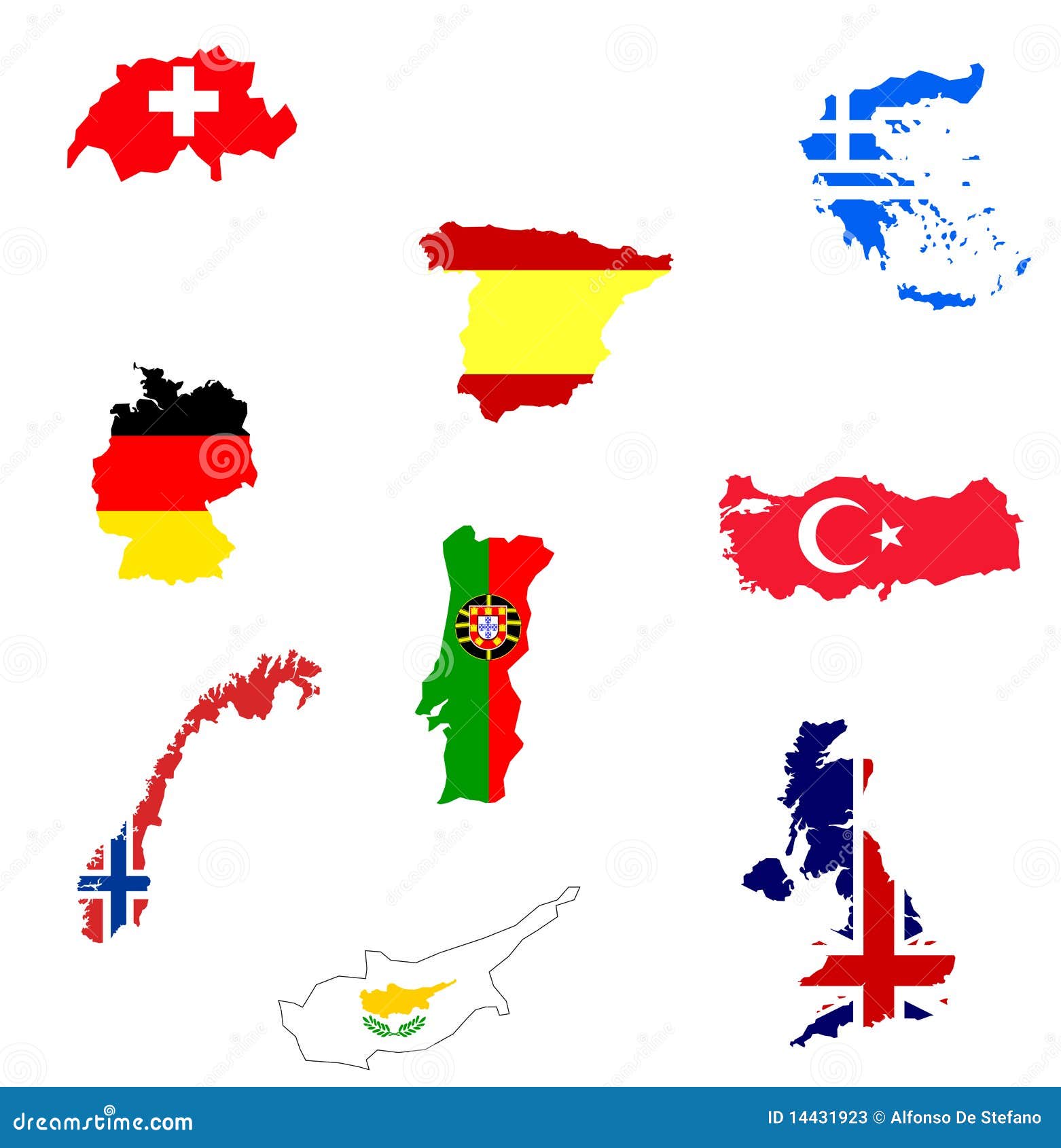 Nation flag silhouette stock vector. Illustration of international ...
