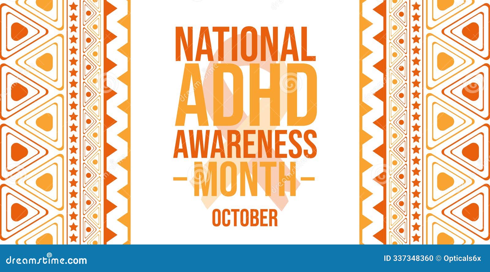 National ADHD Awareness Month Banner for October, Highlighting ...