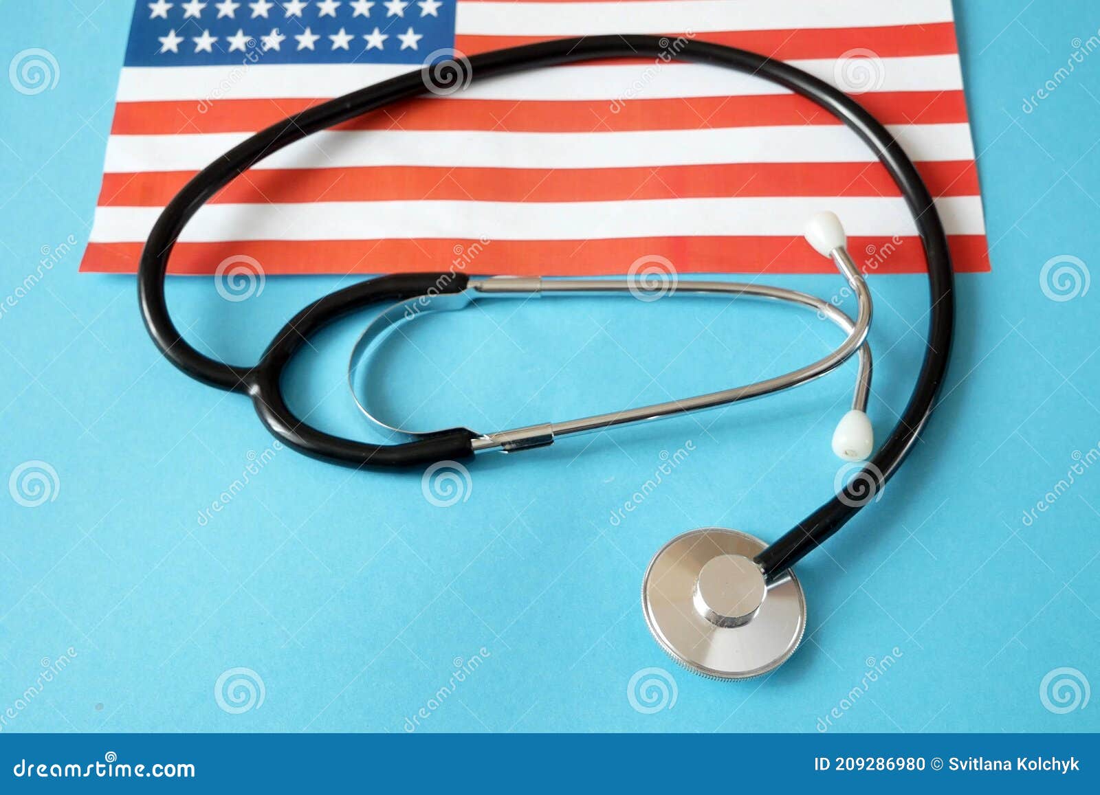 National American Flag And Heart American Heart Month In February
