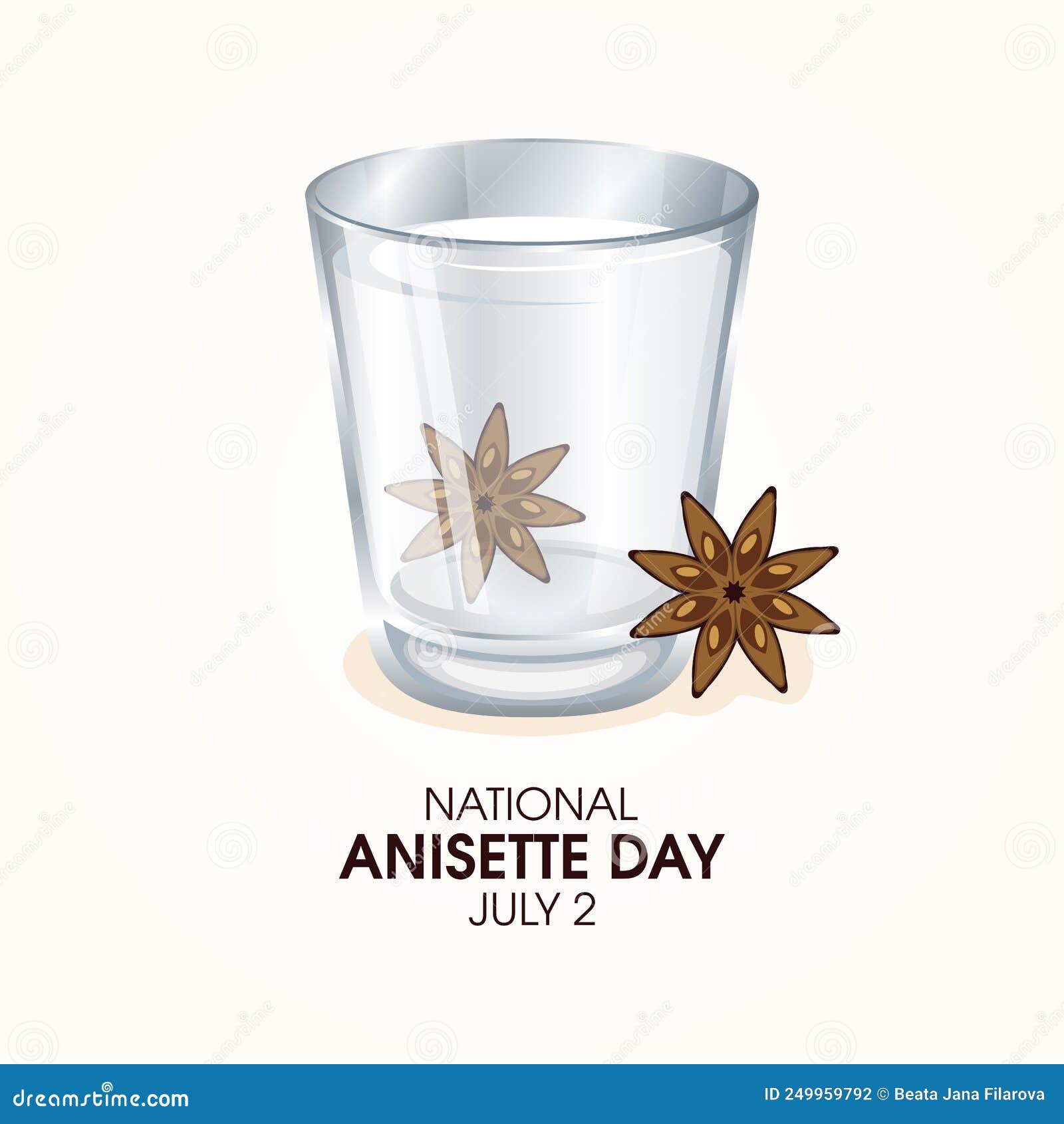 National Anisette Day Vector Stock Vector - Illustration of herb ...
