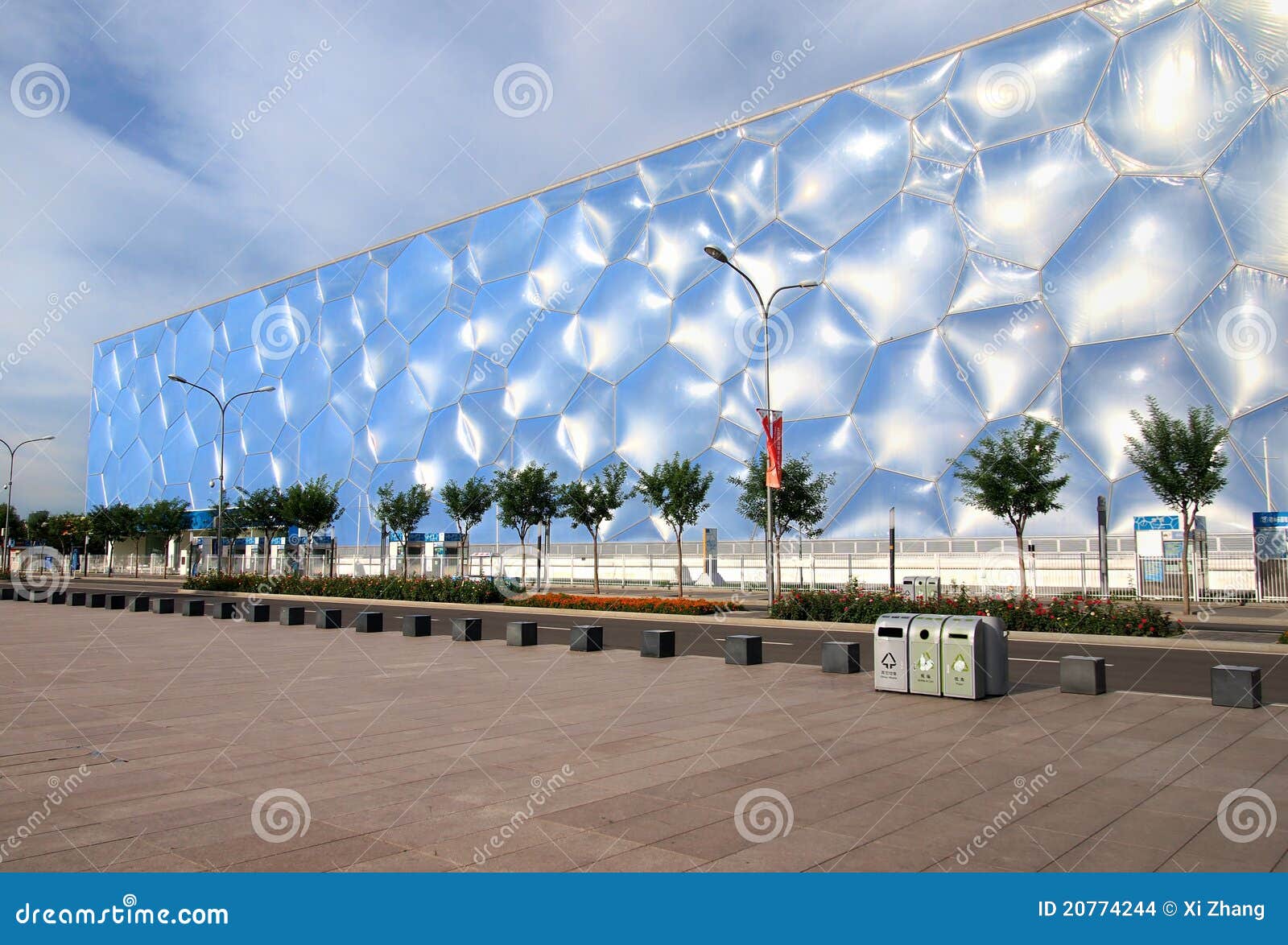 National Aquatics Center- Water Cube in Beijing Editorial Stock Image ...