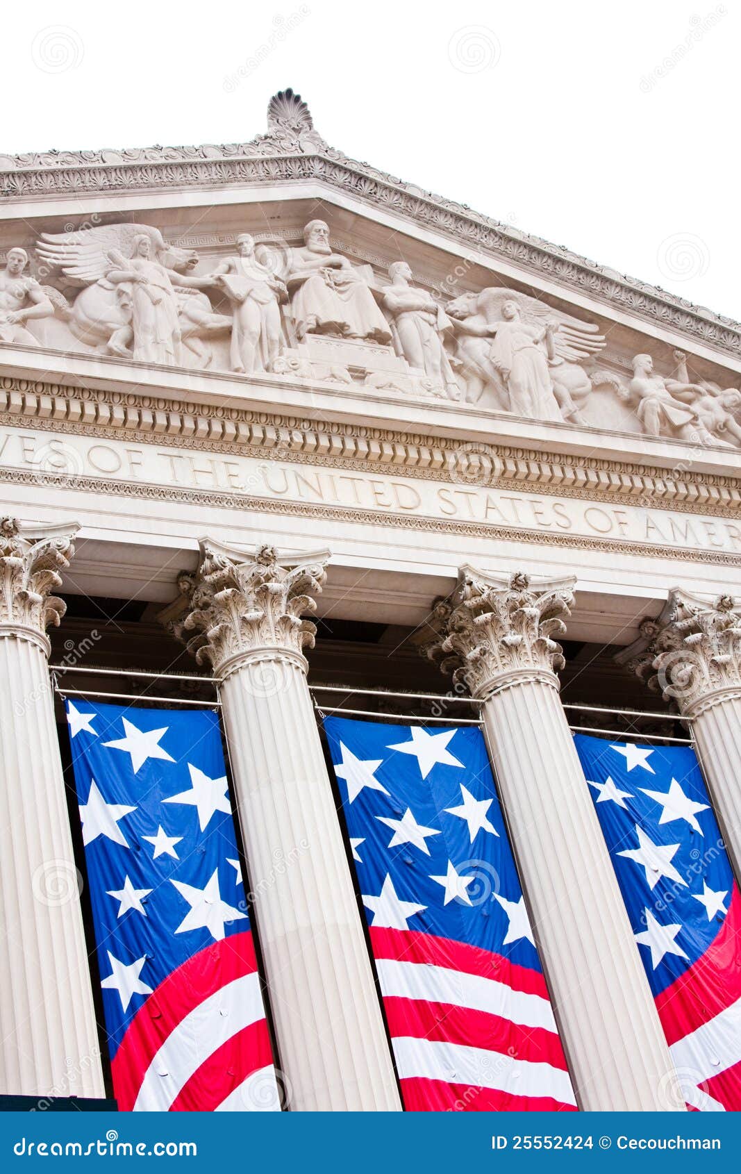 National Archives Building in Washington, DC Stock Photo - Image of ...