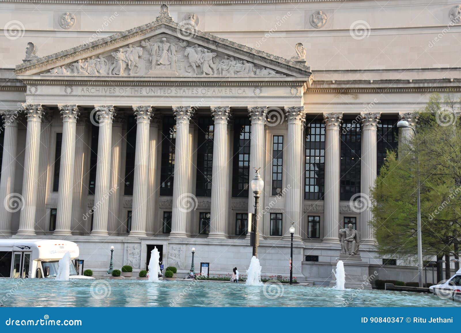 National Archives in Washington, DC Editorial Photography - Image of ...