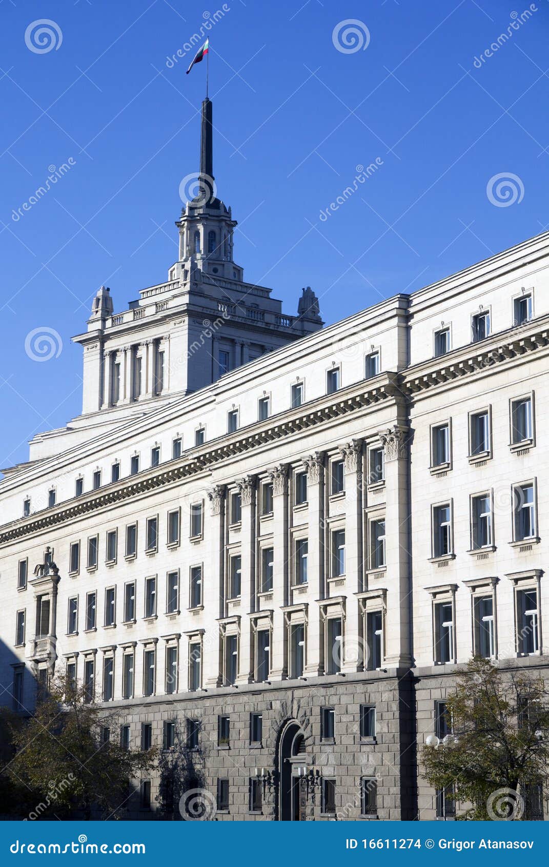 National Assembly Building in Sofia, Bulgaria Stock Photo - Image of ...