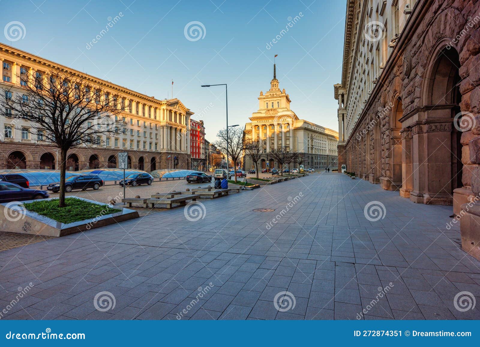 The National Assembly Building in Sofia Center Stock Image - Image of ...