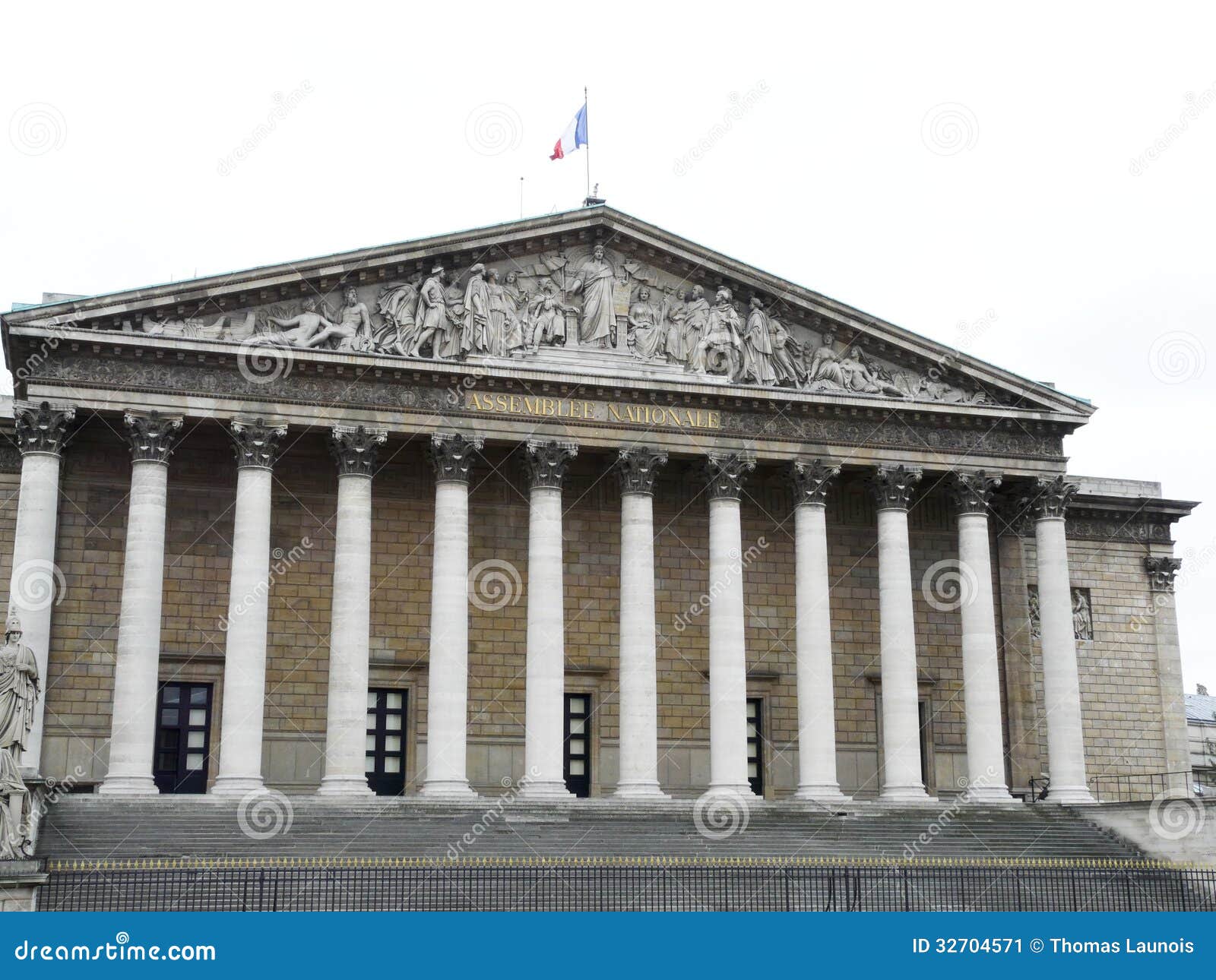 National assembly, Paris stock image. Image of laws, visit - 32704571