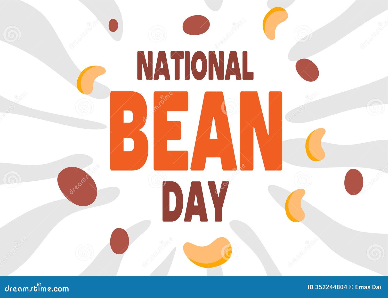 National Bean Day with Delicious Beans Stock Illustration ...