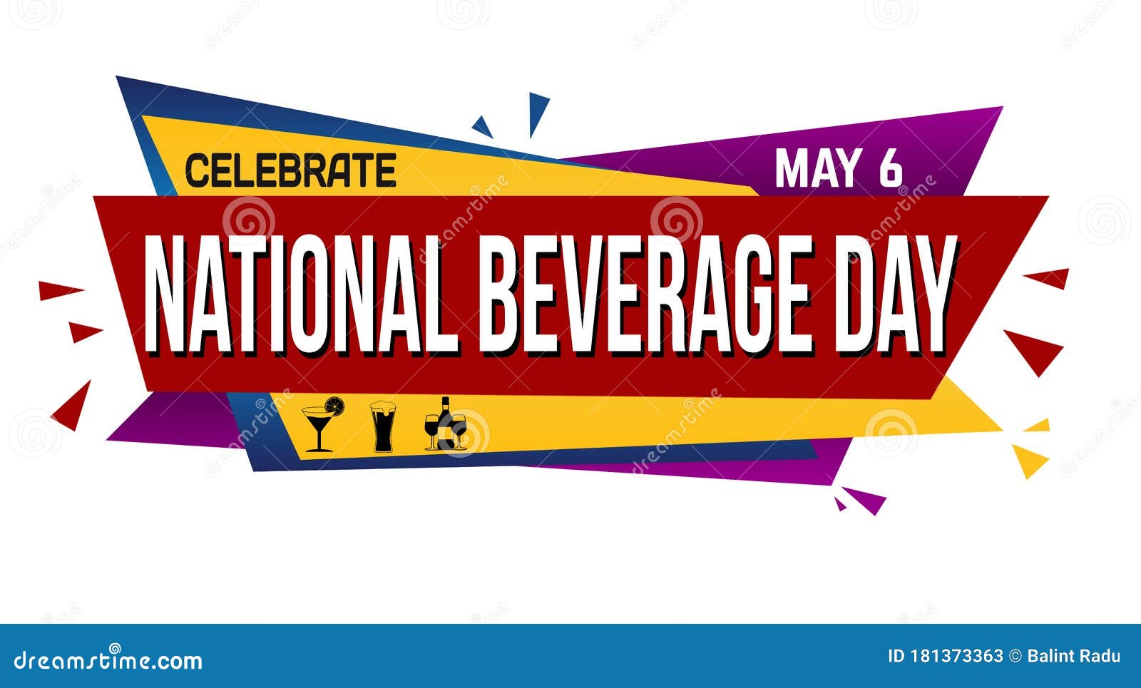 National Beverage Day Banner Design Stock Vector - Illustration of ...