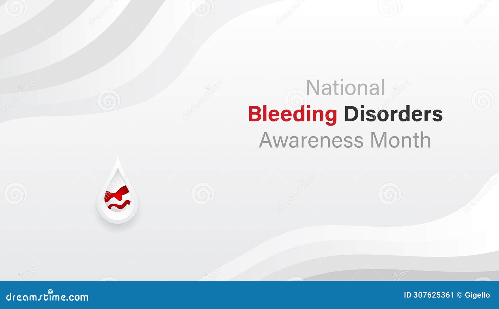 National Bleeding Disorders Awareness Month Vector Design Stock Vector ...