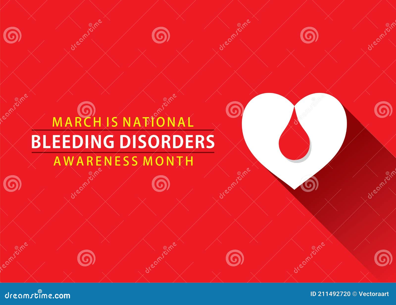 National Bleeding Disorders Awareness Month Vector Illustration ...