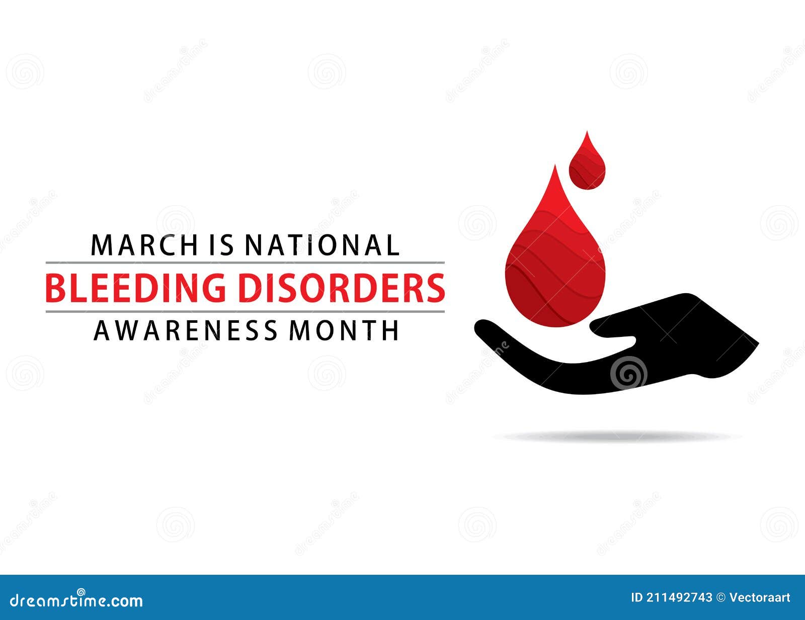 National Bleeding Disorders Awareness Month Stock Vector - Illustration ...
