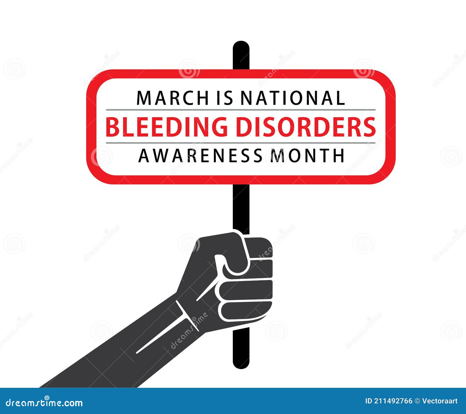 National Bleeding Disorders Awareness Month Stock Vector - Illustration ...