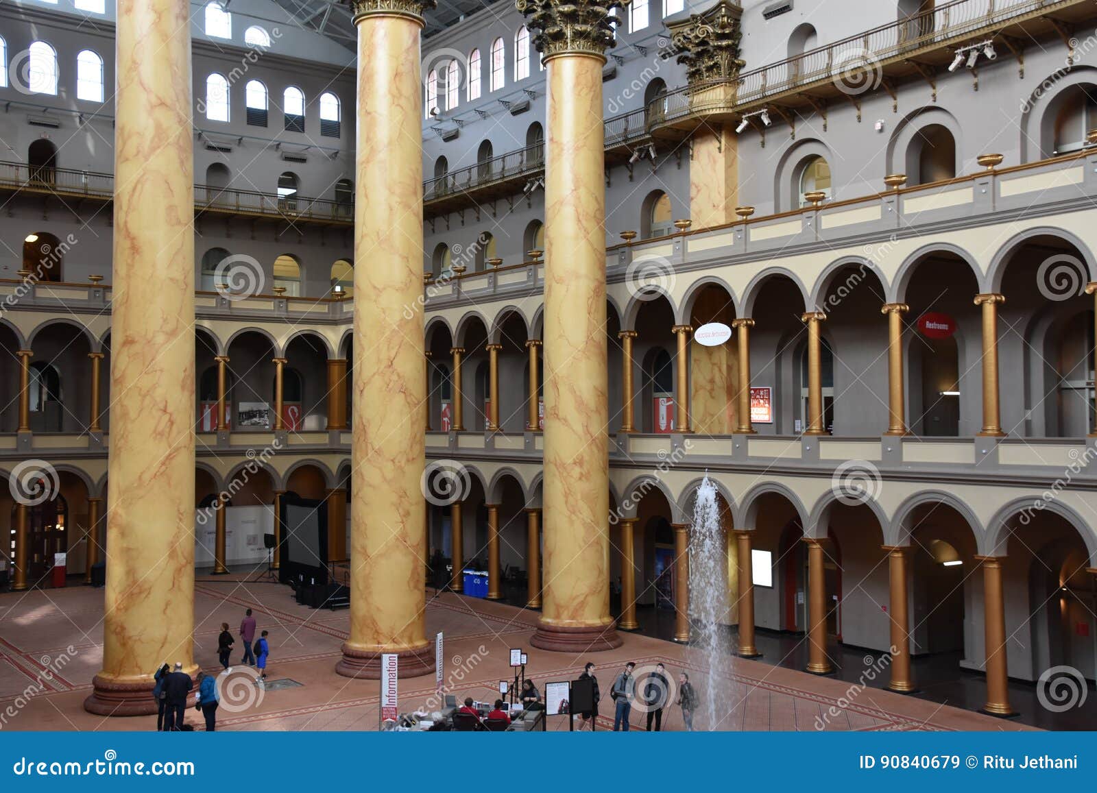 National Building Museum in Washington, DC Editorial Stock Image ...