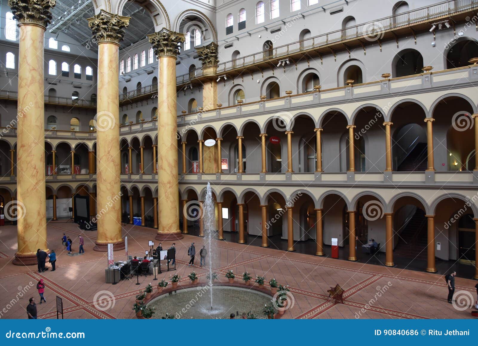 National Building Museum in Washington, DC Editorial Photo - Image of ...