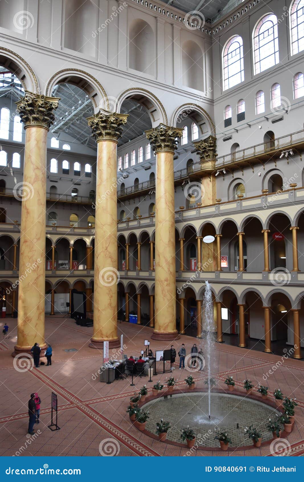 National Building Museum in Washington, DC Editorial Photo - Image of ...