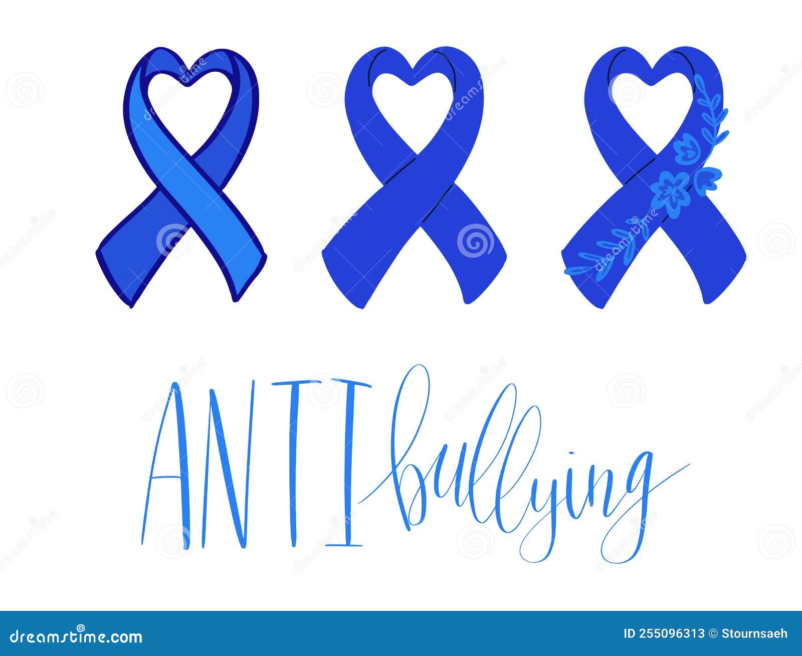 National Bullying Prevention Month October Web Banner Blue Support And