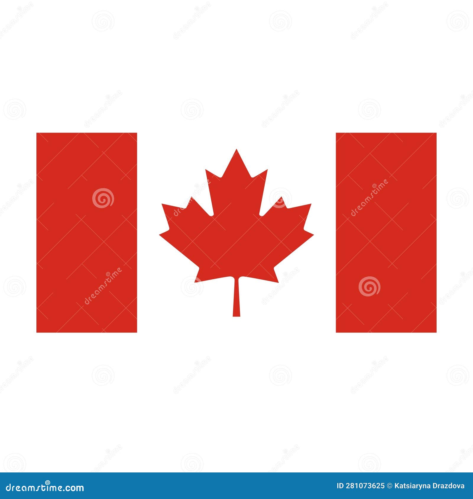 National Canada Symbol Beaver With An Official Flag And Map Silhouette ...