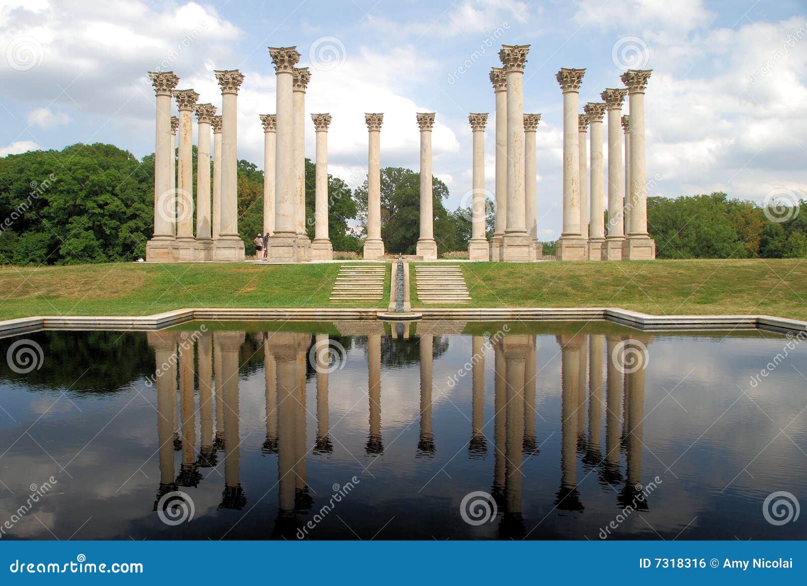 National Capitol Columns Reflected Editorial Photo - Image of national ...