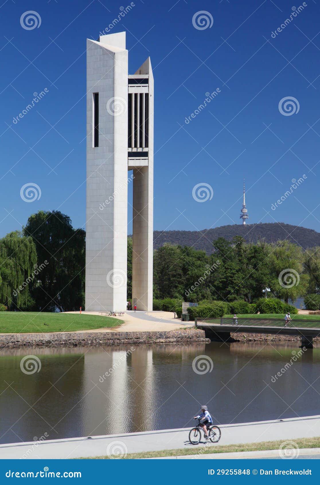 The National Carillon in Canberra, Australia Stock Photo - Image of ...