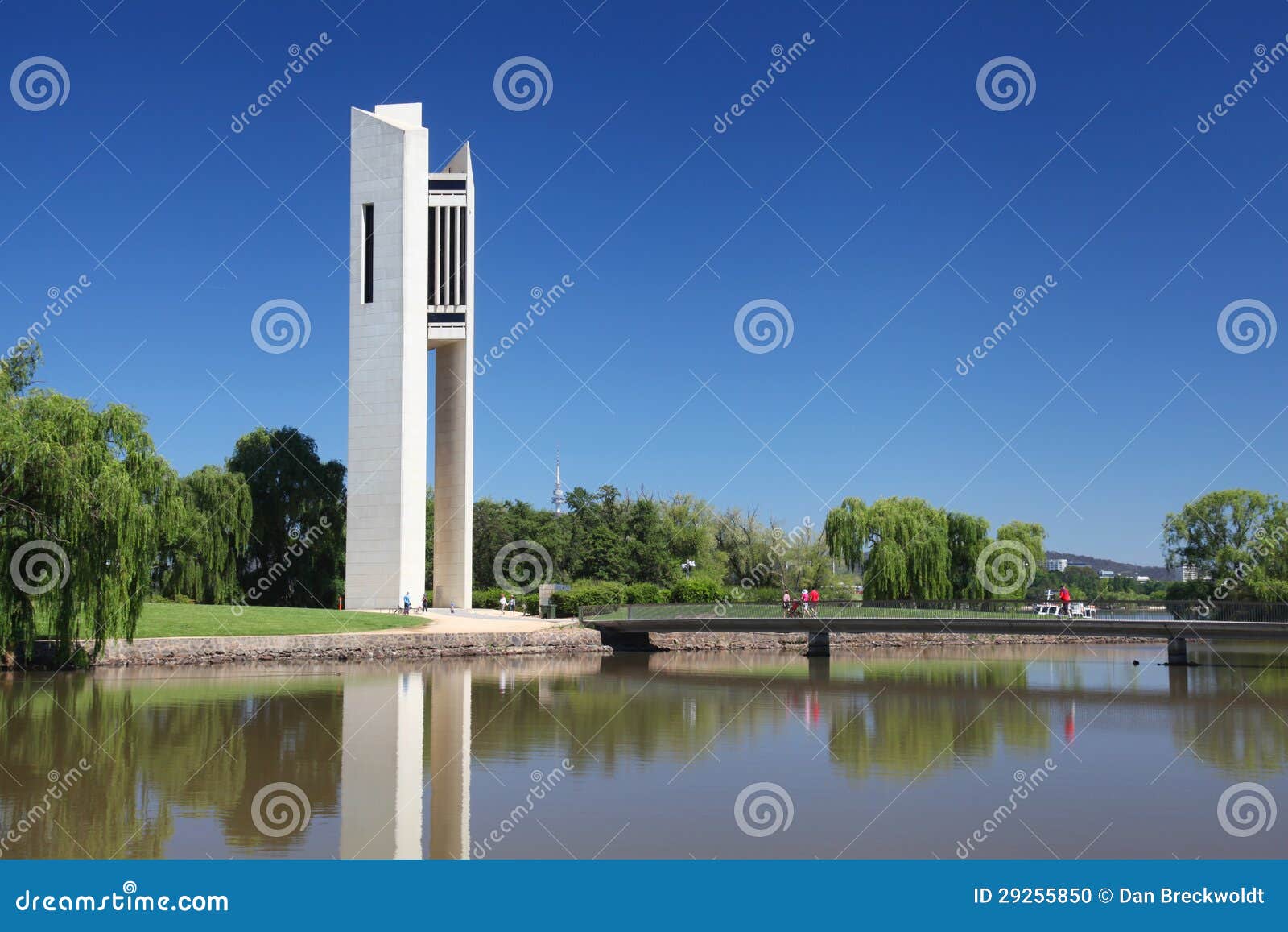 The National Carillon in Canberra, Australia Stock Photo - Image of ...