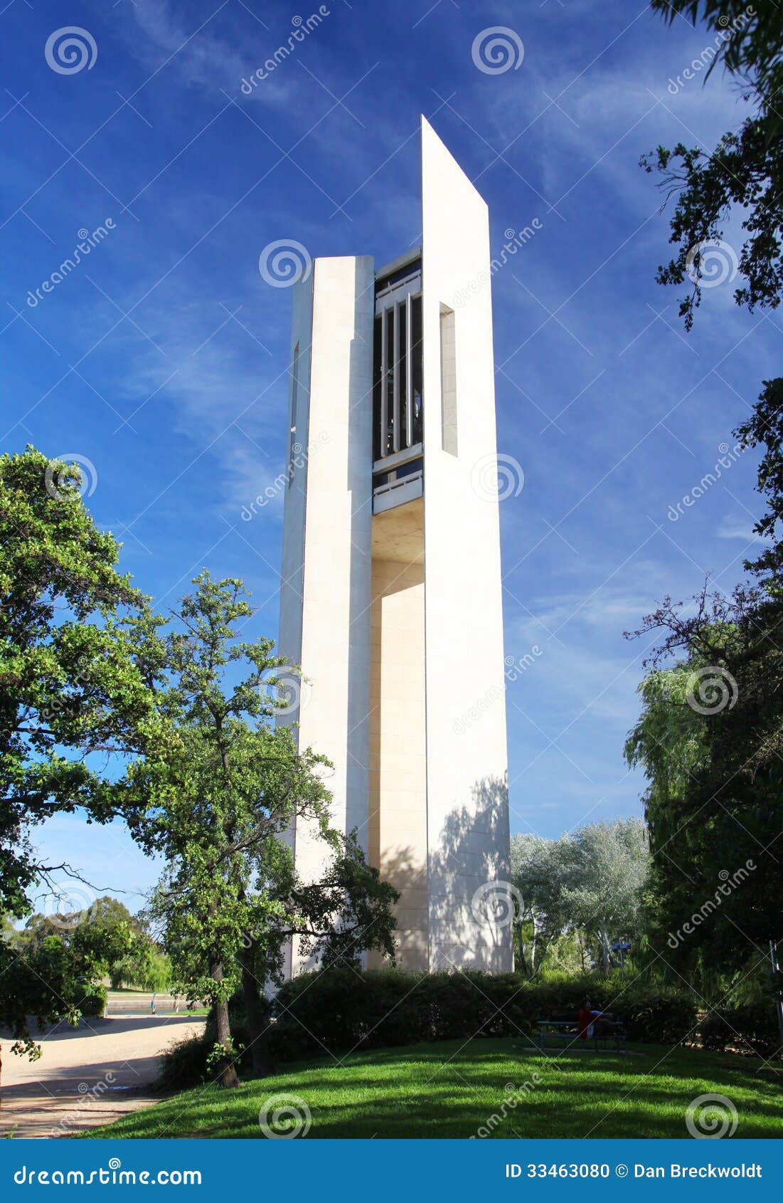 The National Carillon in Canberra, Australia Stock Photo - Image of ...