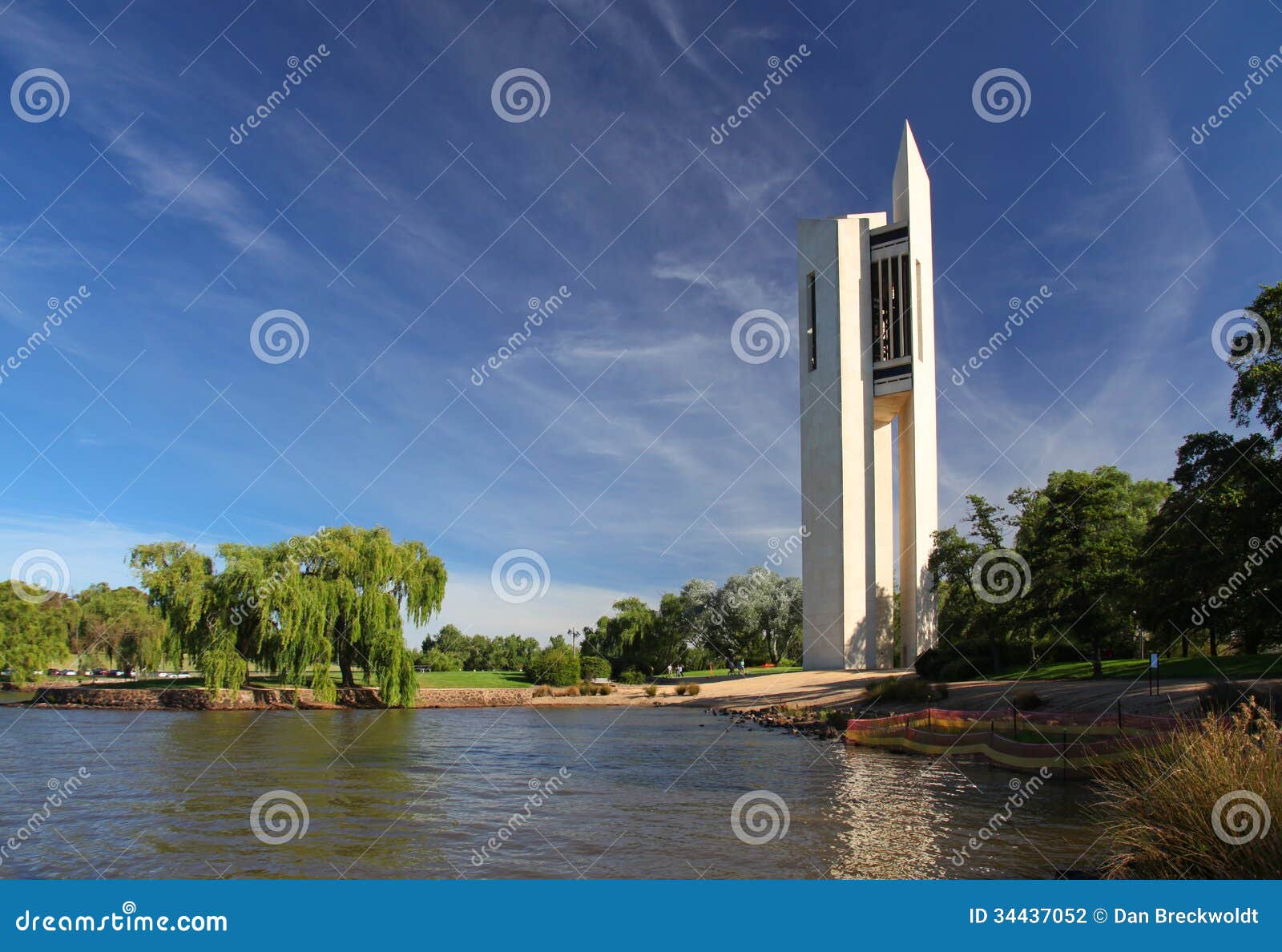 The National Carillon in Canberra, Australia Stock Photo - Image of ...