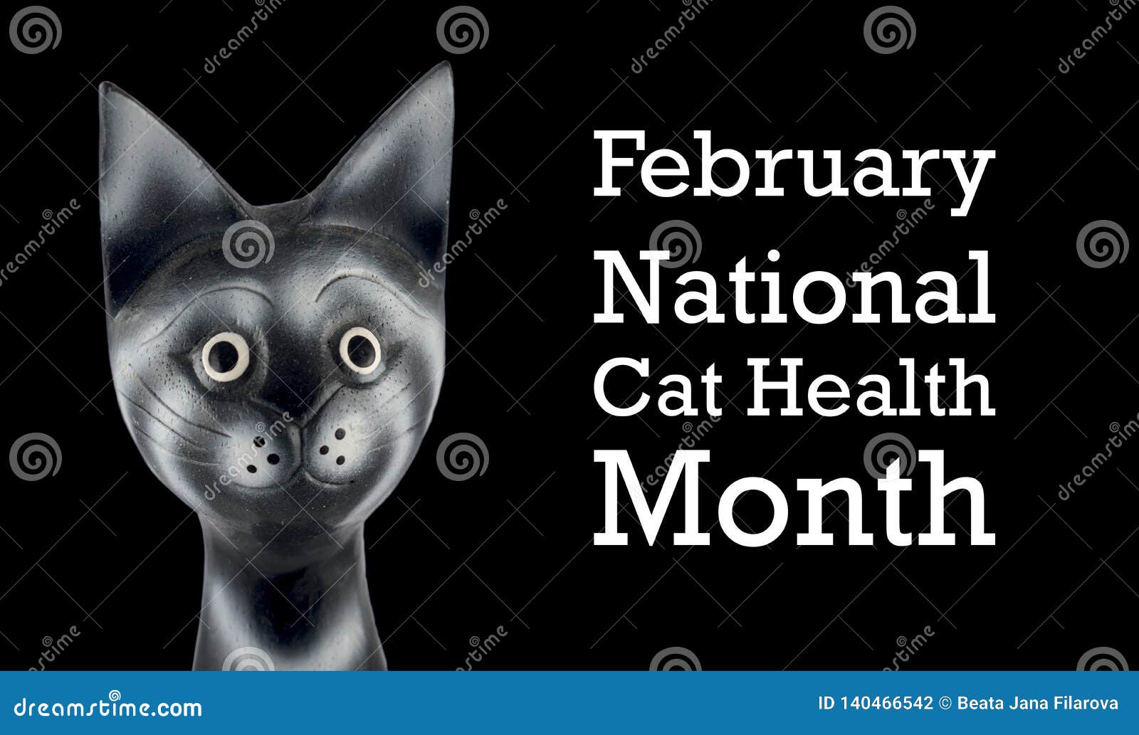 National Cat Health Month Illustration Stock Photo - Image of ...