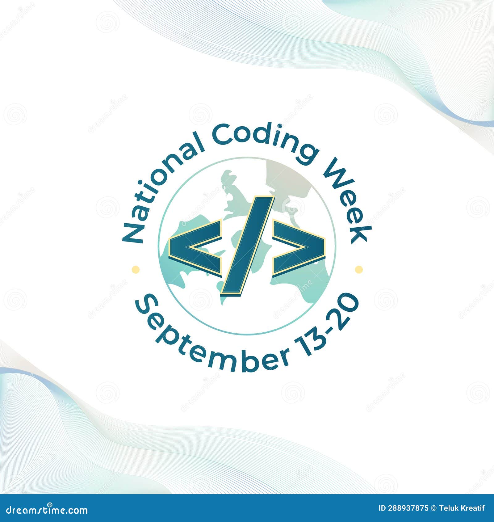 National Coding Week Design Template Good for Celebration. Stock Vector ...