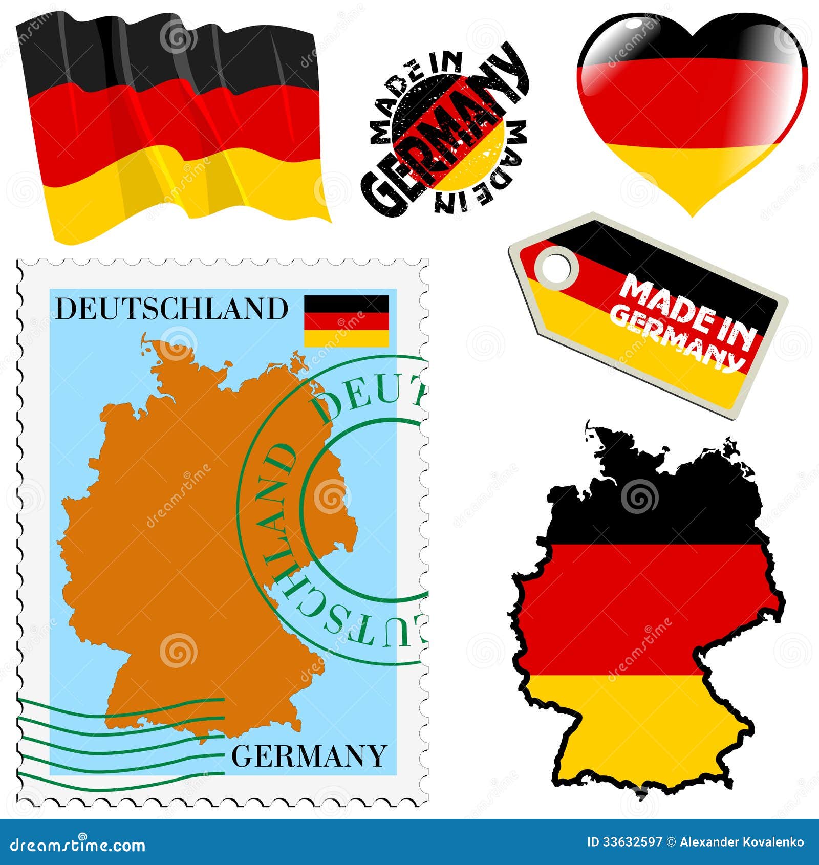 National Colours of Germany Stock Vector - Illustration of germany ...