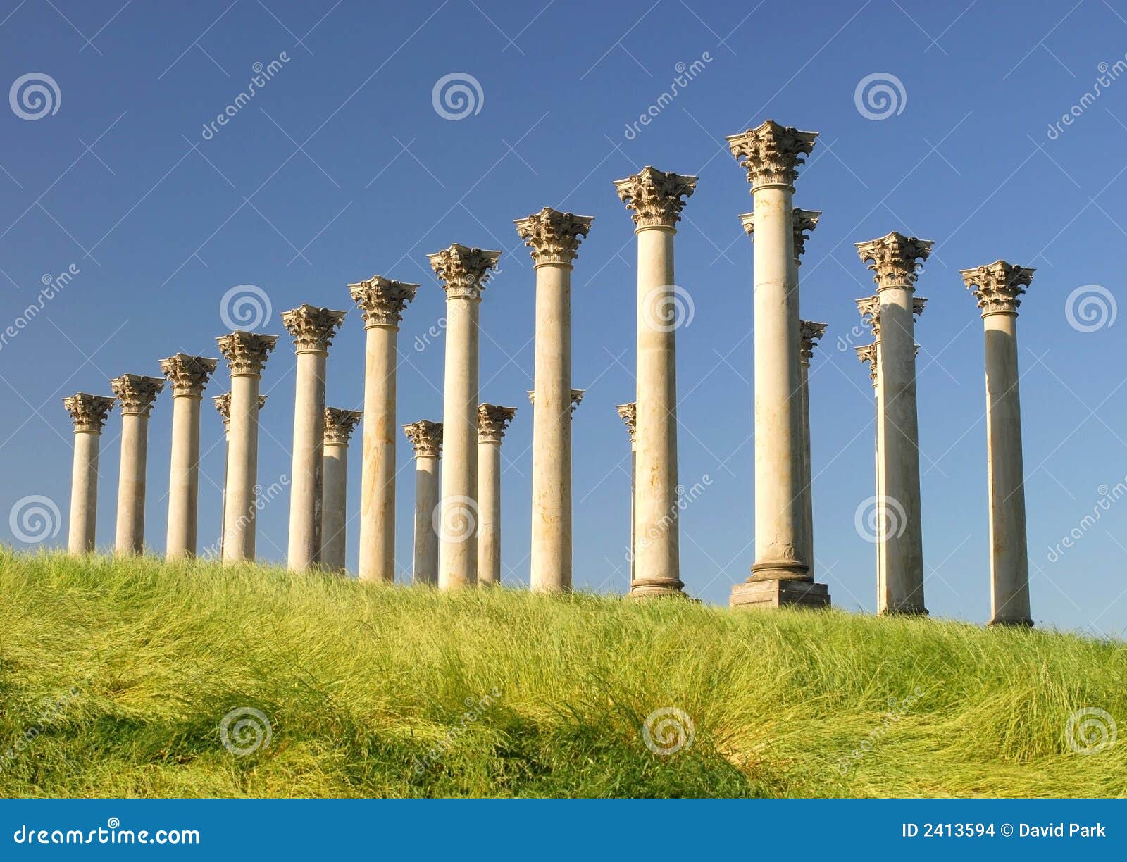National Columns Landmark stock photo. Image of washington - 2413594