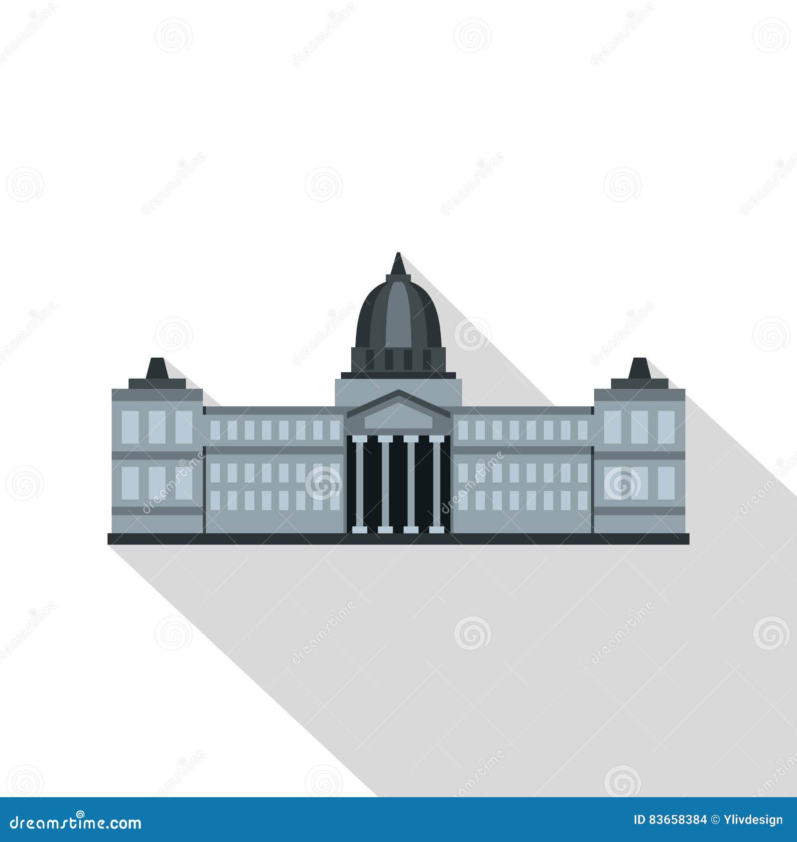 US Congress Building Icon Clipart Logtotype Isolated Vector ...