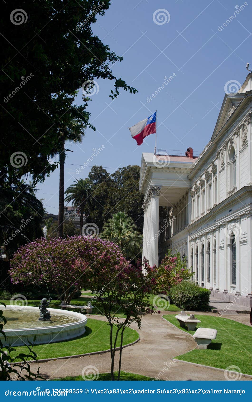 National Congress Building in Santiago De Chile. Stock Image - Image of ...