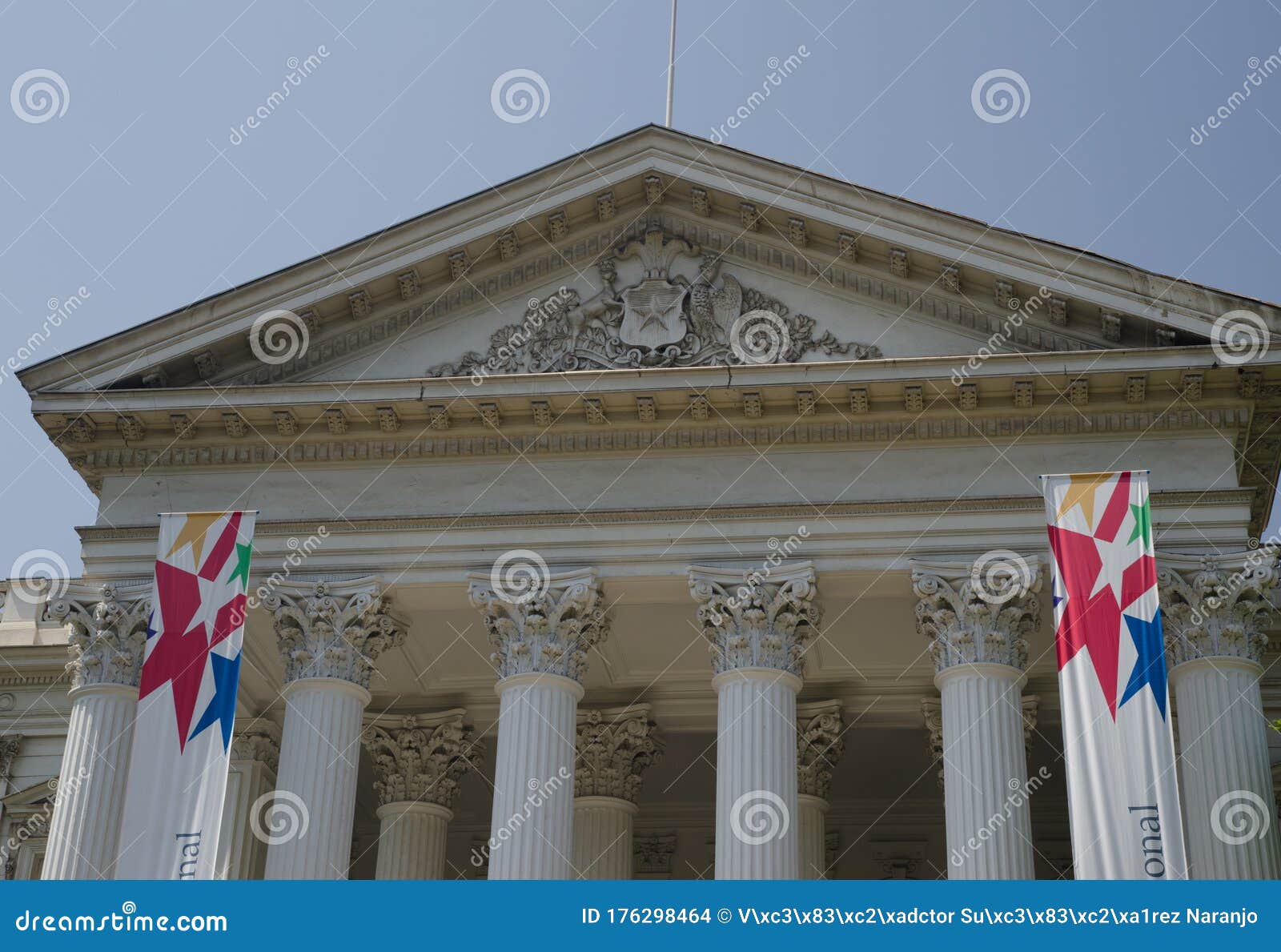 National Congress Building in Santiago De Chile. Editorial Stock Image ...
