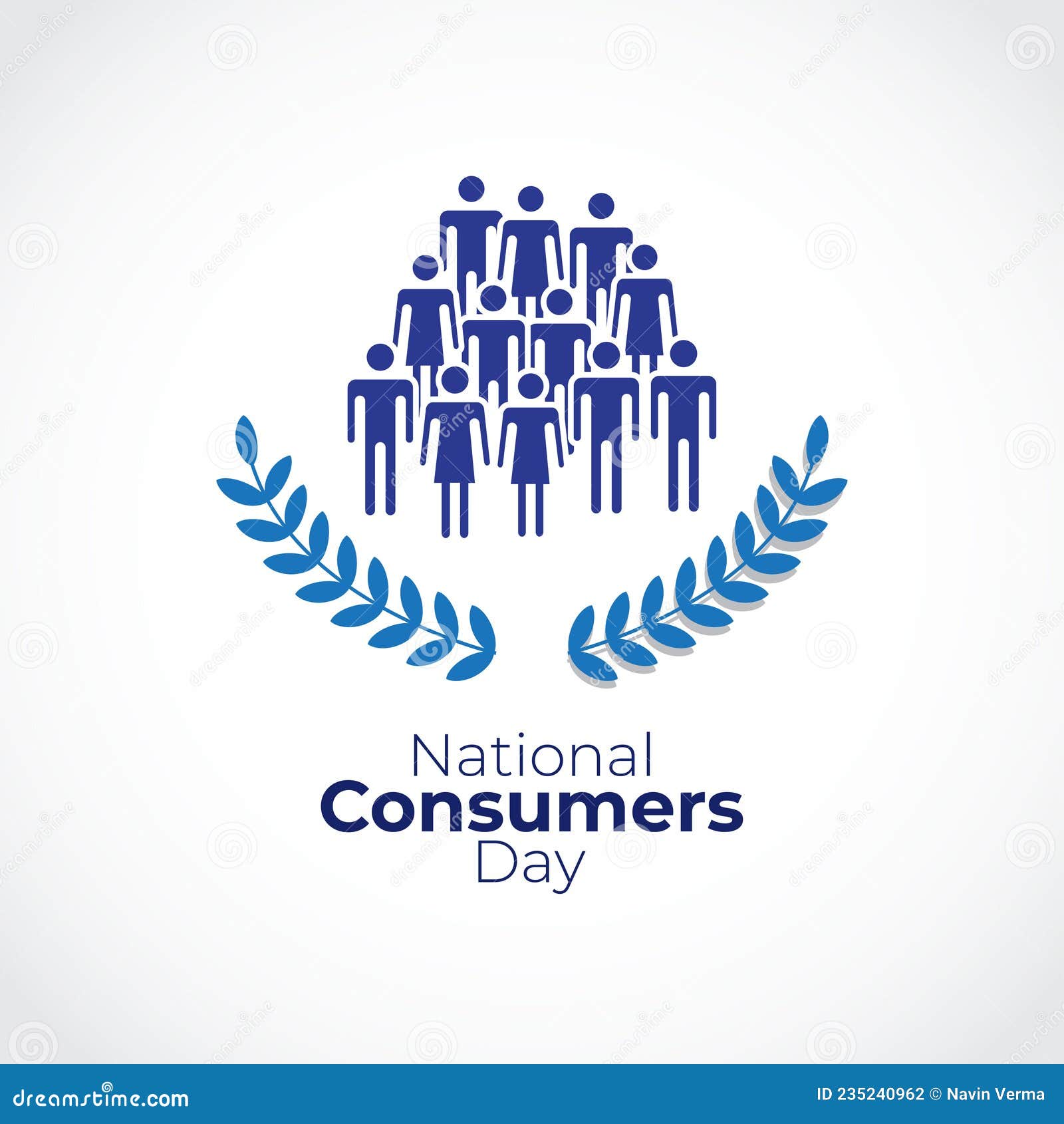 National consumer day stock vector. Illustration of commercial - 235240962