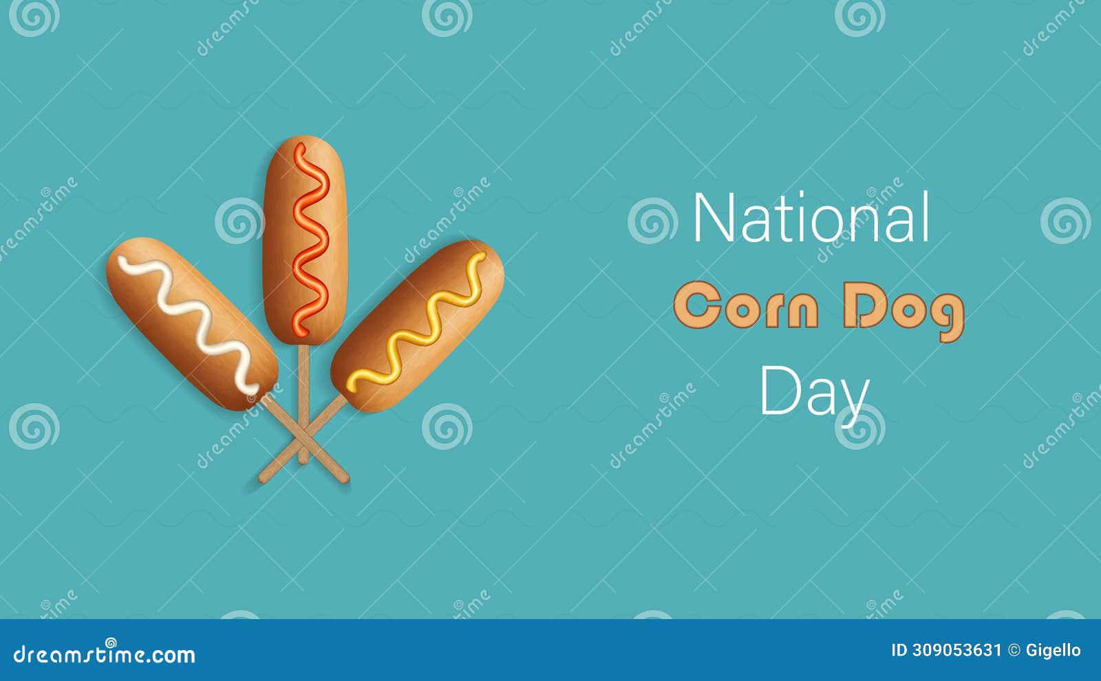 National Corn On The Cob Day Banner On June 11th. Sweet Golden Corn ...