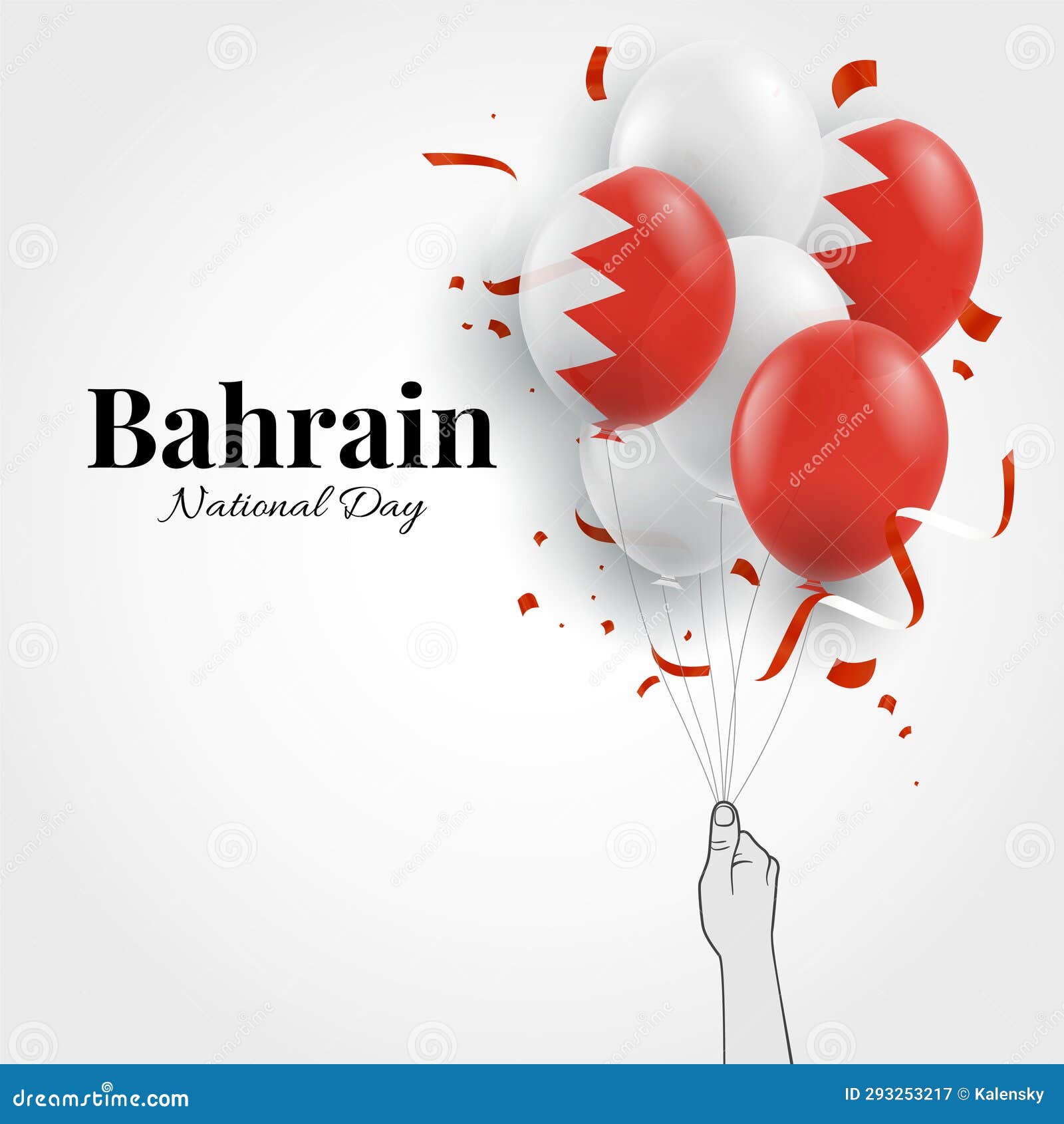 Bahrain Map Hand Drawn Sketch. Vector Concept Illustration Flag ...