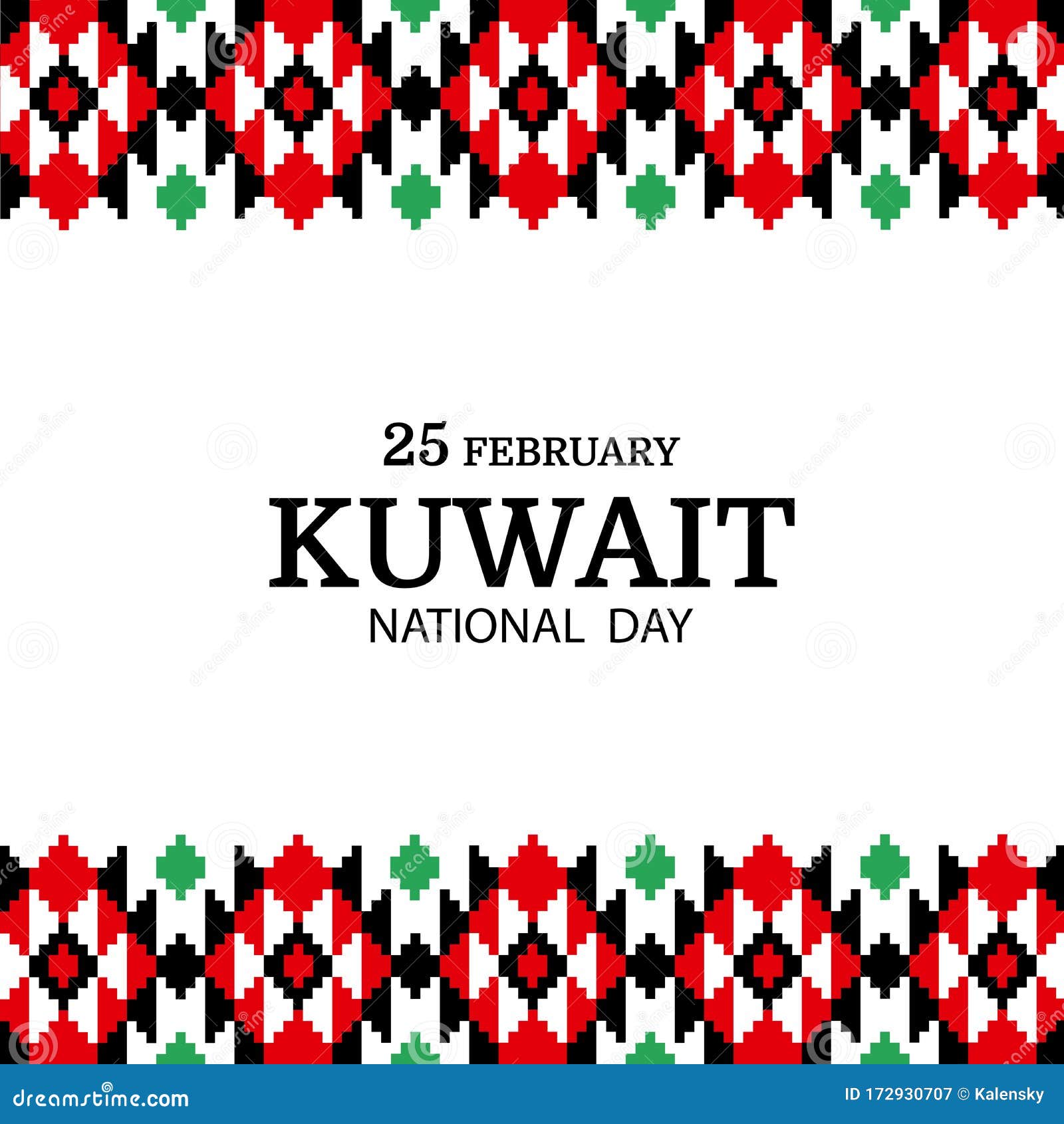 National Day Kuwait stock vector. Illustration of east - 172930707