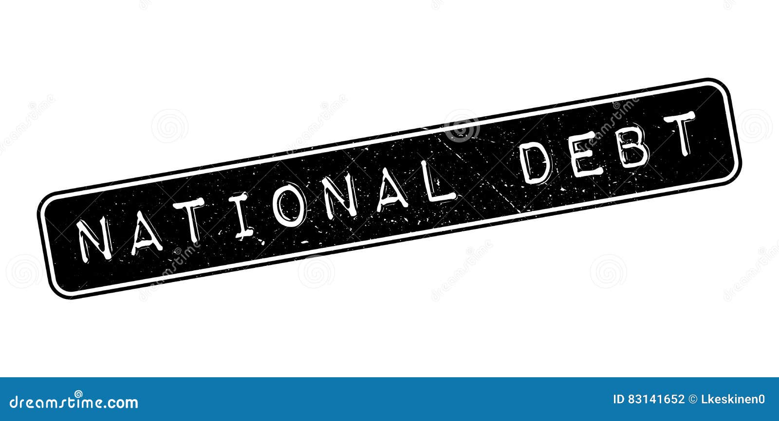 National Debt rubber stamp stock illustration. Illustration of business ...