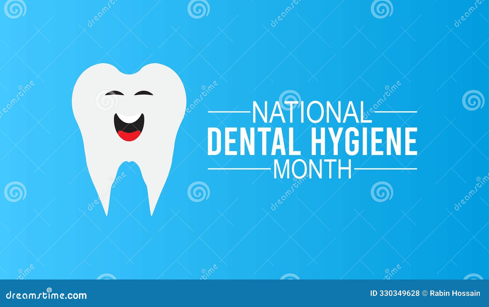 National Dental Hygiene Month is Observed Every Year on October. Stock ...