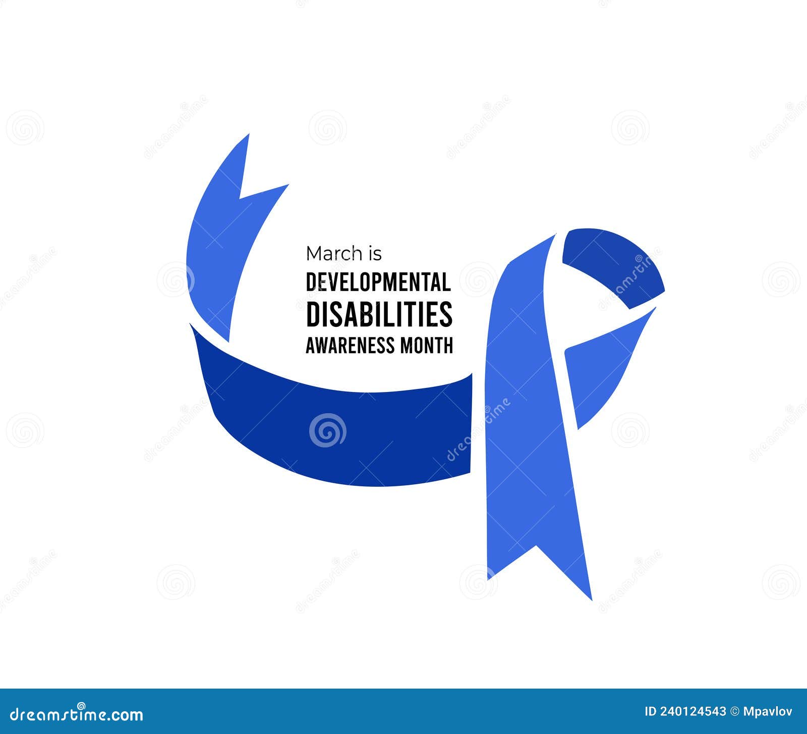 National Developmental Disabilities Awareness Month. Vector ...