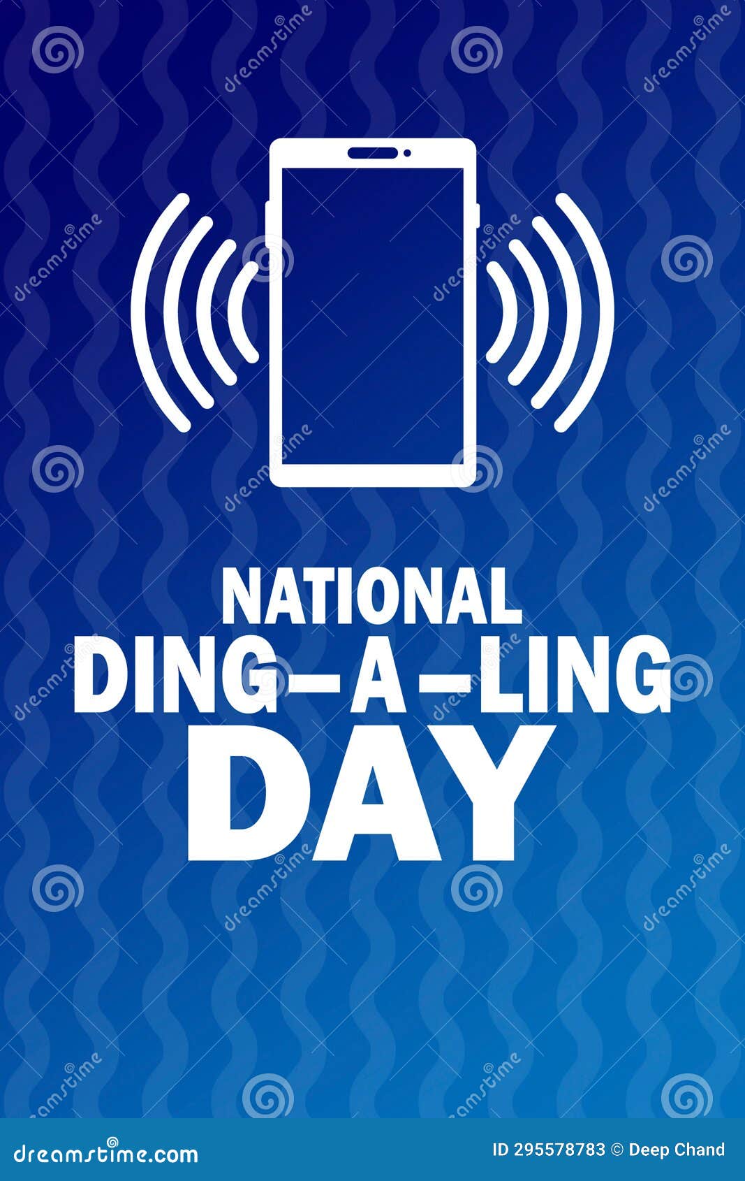 National Ding a Ling Day Vector Illustration Stock Vector ...