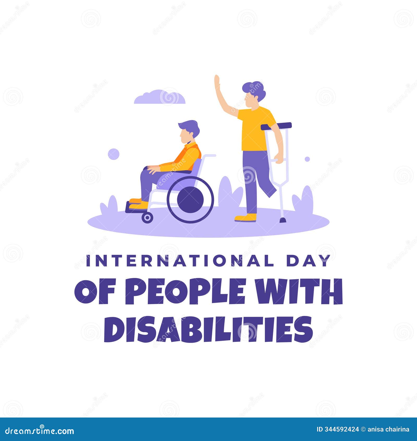 National Disability Awareness Day Celebrate Illustration Stock ...