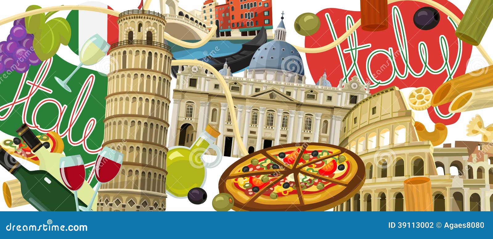 National Elements - Illustration for the Children Stock Illustration ...