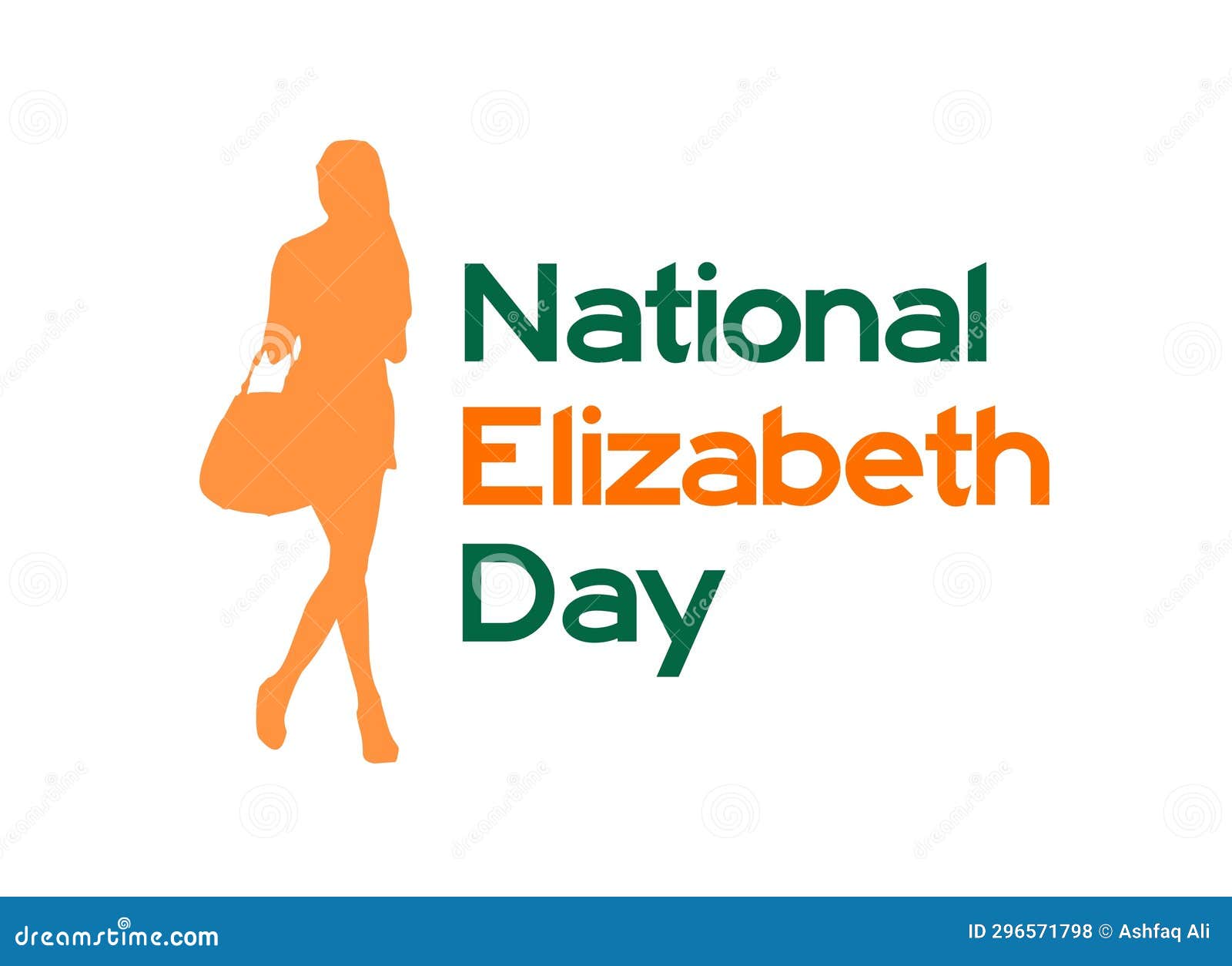 National Elizabeth Day Text Design Illustration Stock Illustration ...