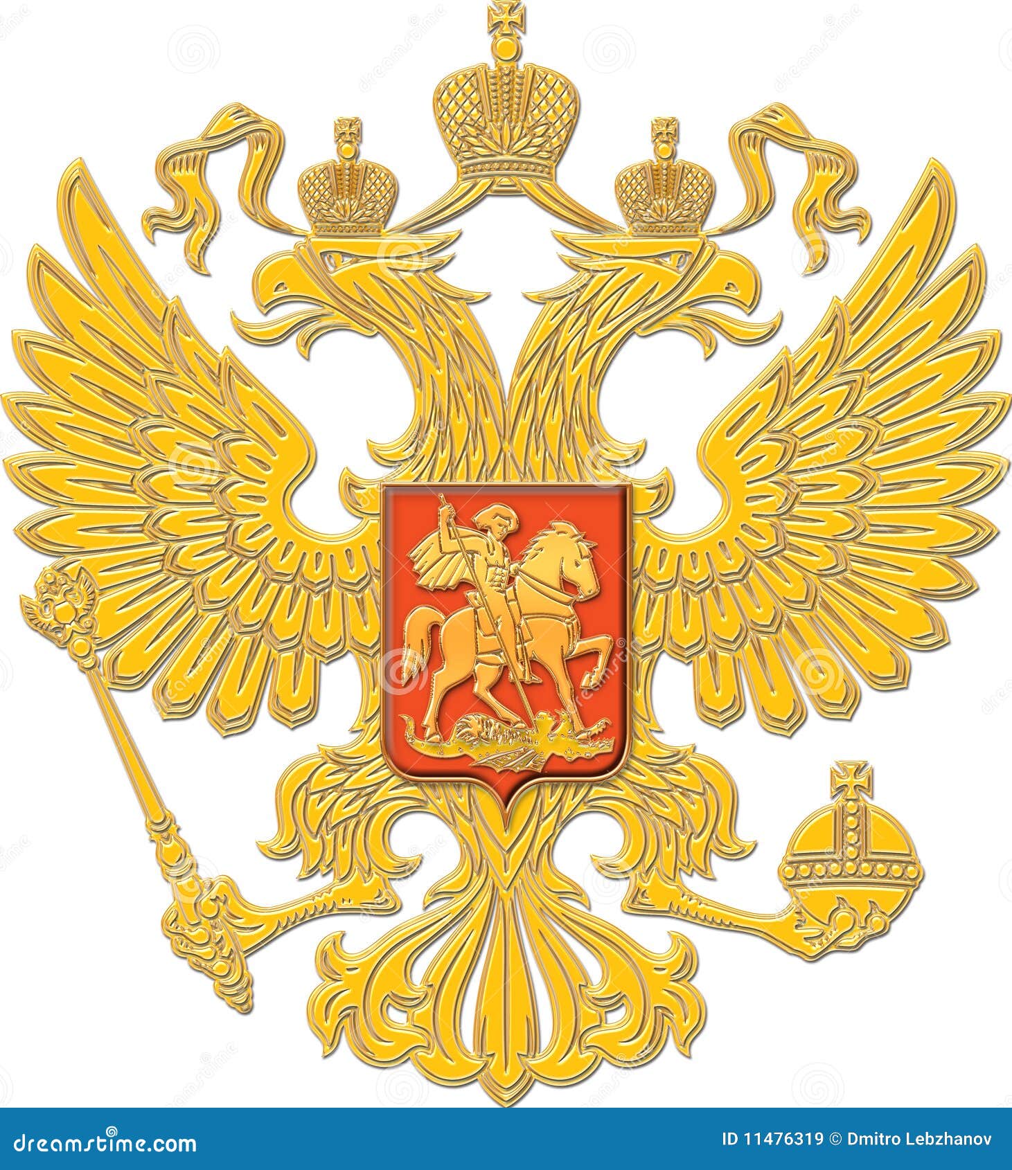 National Emblem of the Russian Federation Stock Illustration ...