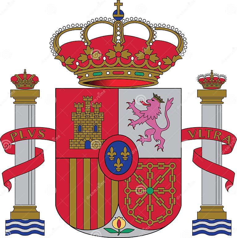 National emblem Spain stock vector. Illustration of state - 14652488